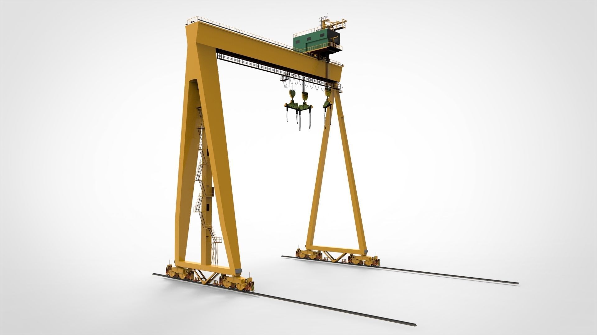 Gantry Crane 3D model | CGTrader
