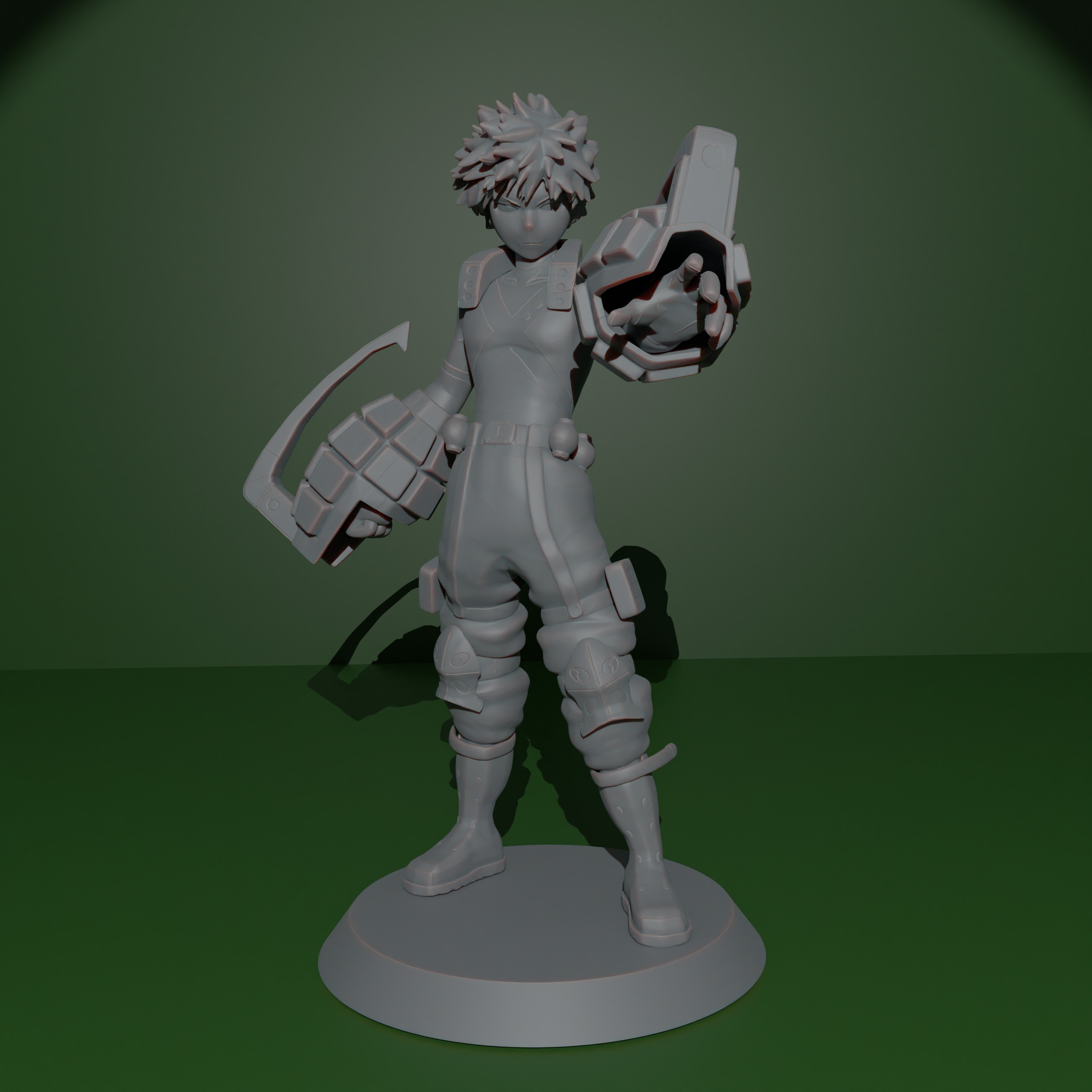 Katsuki Bakugo 3D model 3D printable | CGTrader