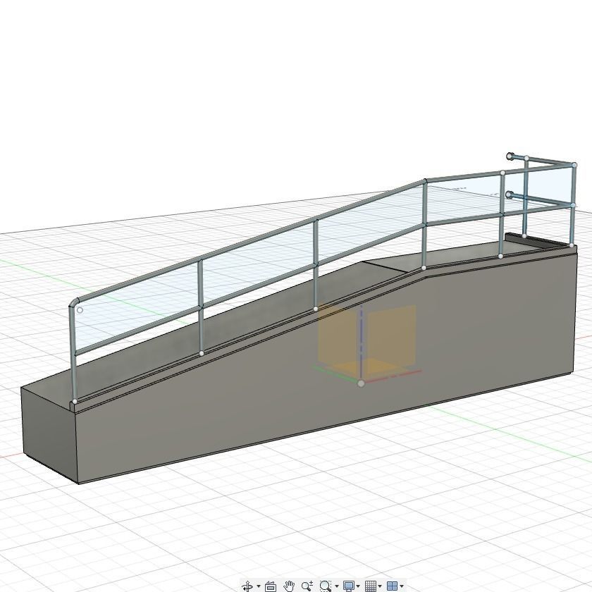 ACCESS RAMP WITH HANDRAIL 7MM SCALE O GAUGE MODEL BUILDING 3D model 3D ...