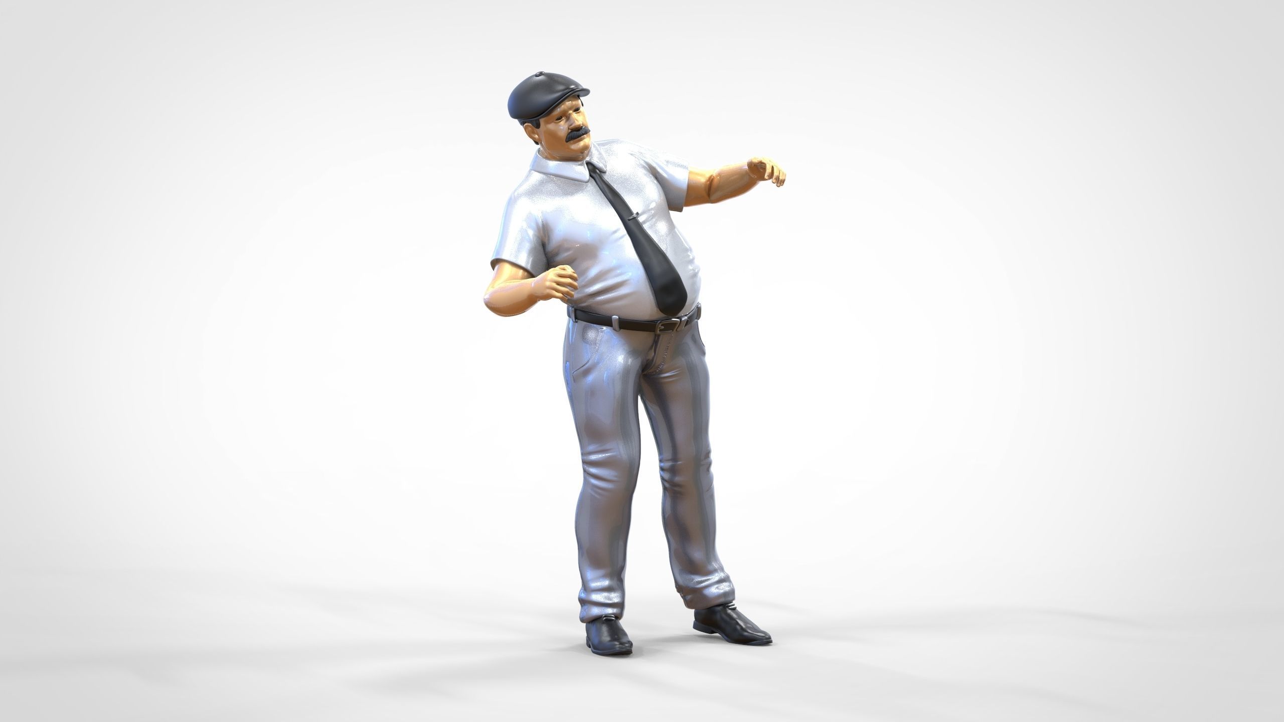 N1 Train driver looks out of the train 3D model 3D printable | CGTrader