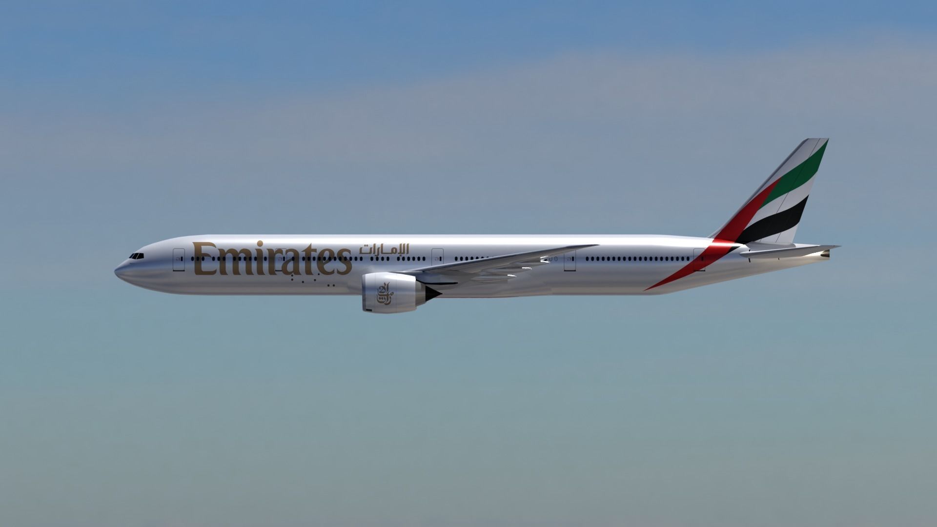 Emirates Boeing 777-300ER 3D model 3D model | CGTrader