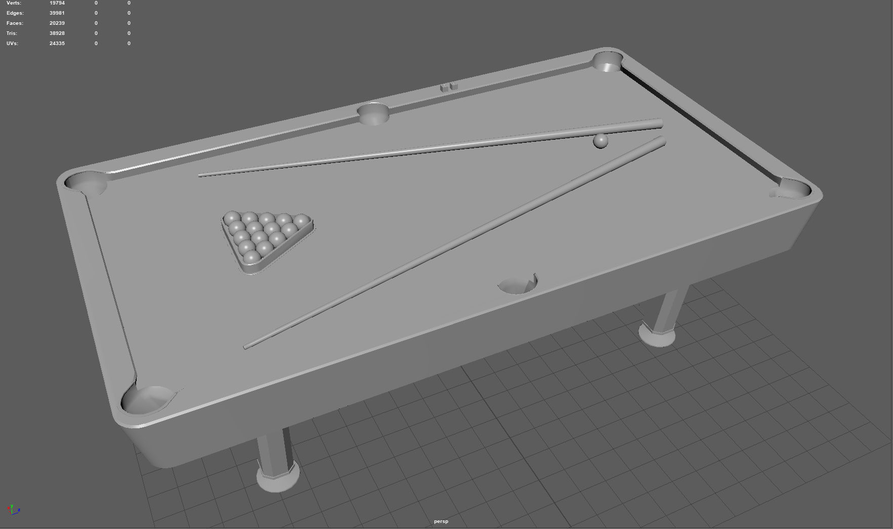 3D model Billiard pool table VR / AR / low-poly | CGTrader