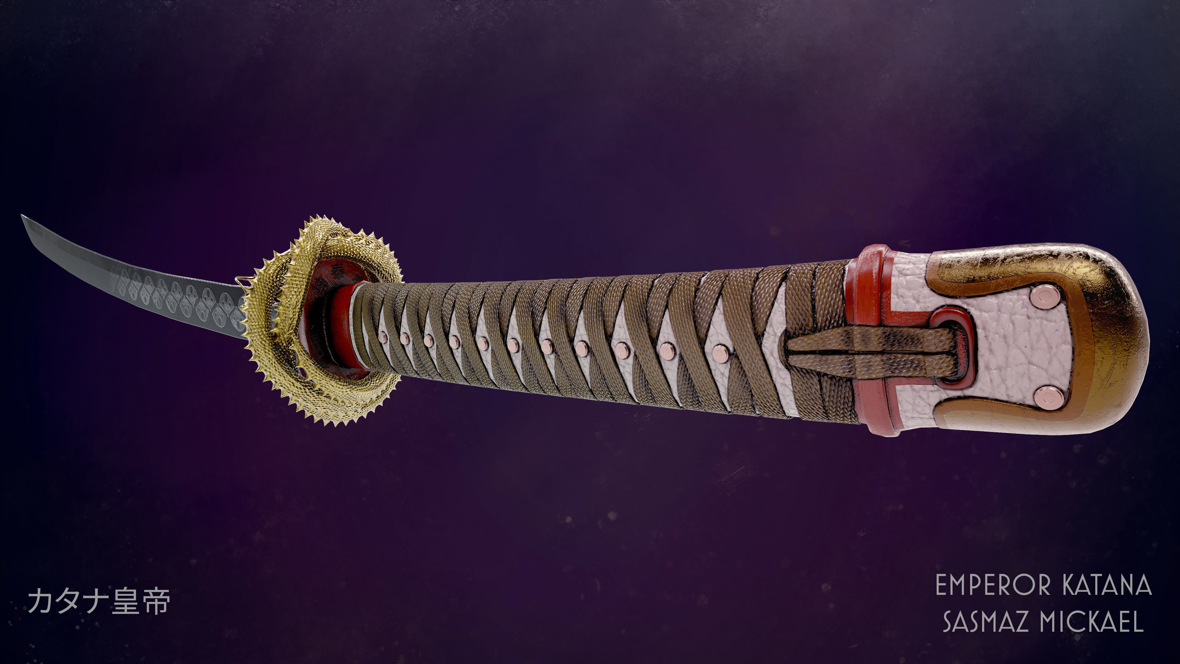 3D model Emperor Katana VR / AR / low-poly | CGTrader