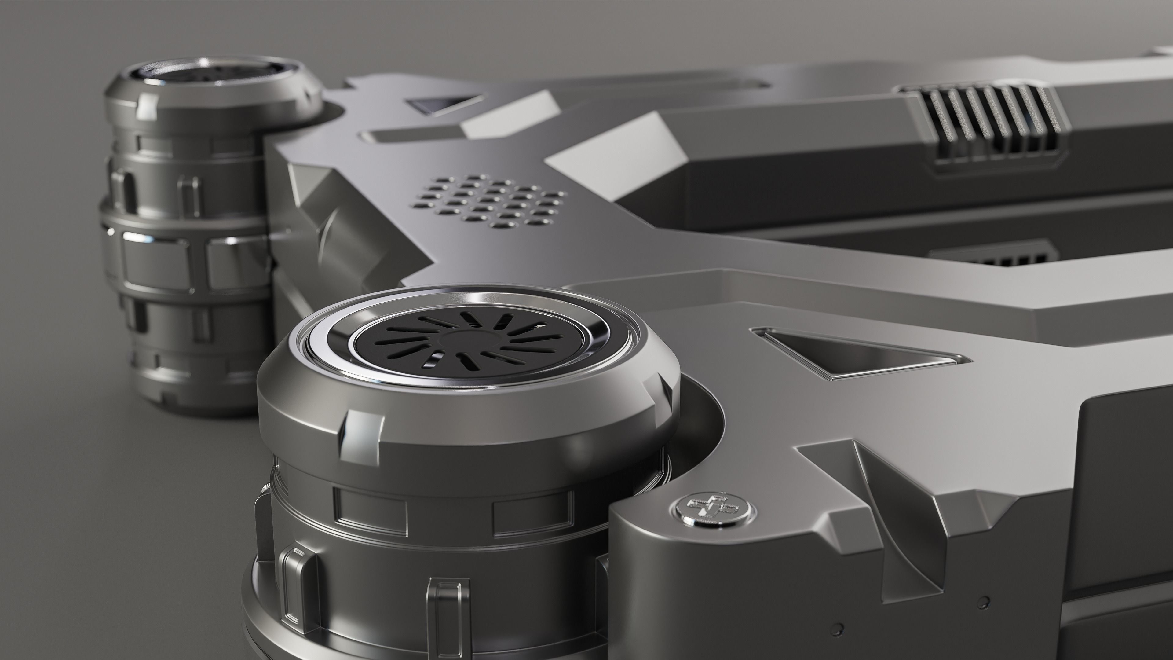 Sci-Fi Industrial Object 01 3D model | CGTrader