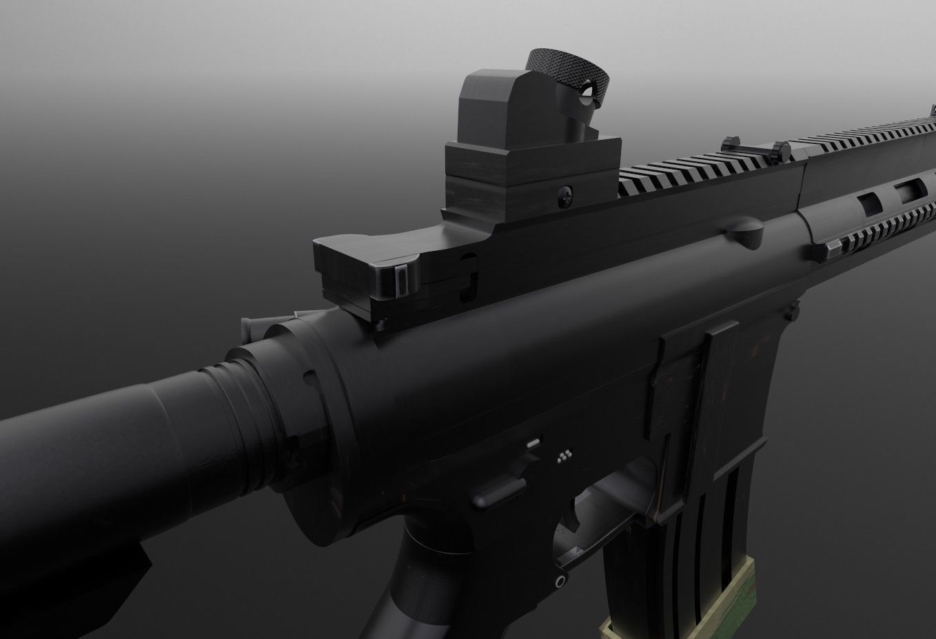 3D model Automatic rifle M416 VR / AR / low-poly | CGTrader