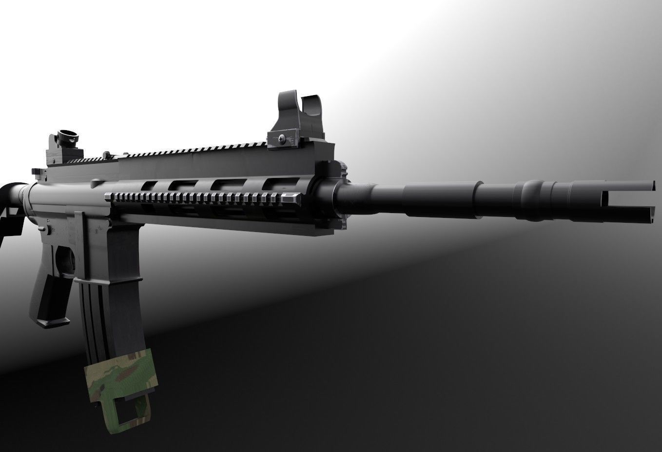 3D model Automatic rifle M416 VR / AR / low-poly | CGTrader