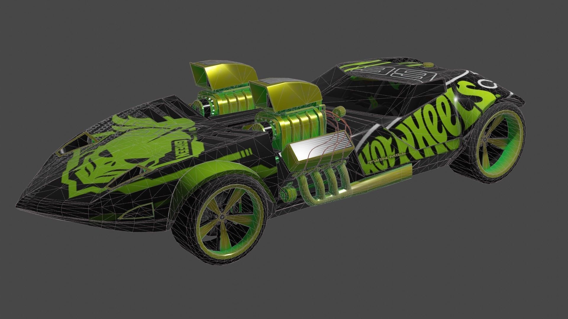 Hot Wheels Green Machine 3D model | CGTrader