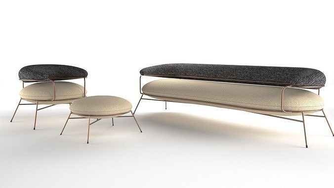 Group Seat 3D model | CGTrader