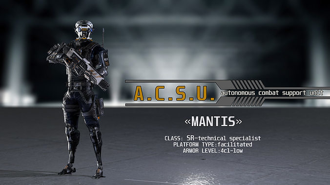3D model ACSU MANTIS VR / AR / low-poly | CGTrader