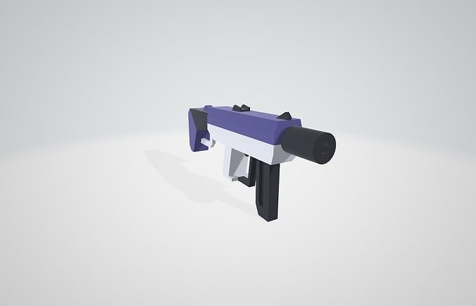 3D model Automatic machine gun VR / AR / low-poly | CGTrader