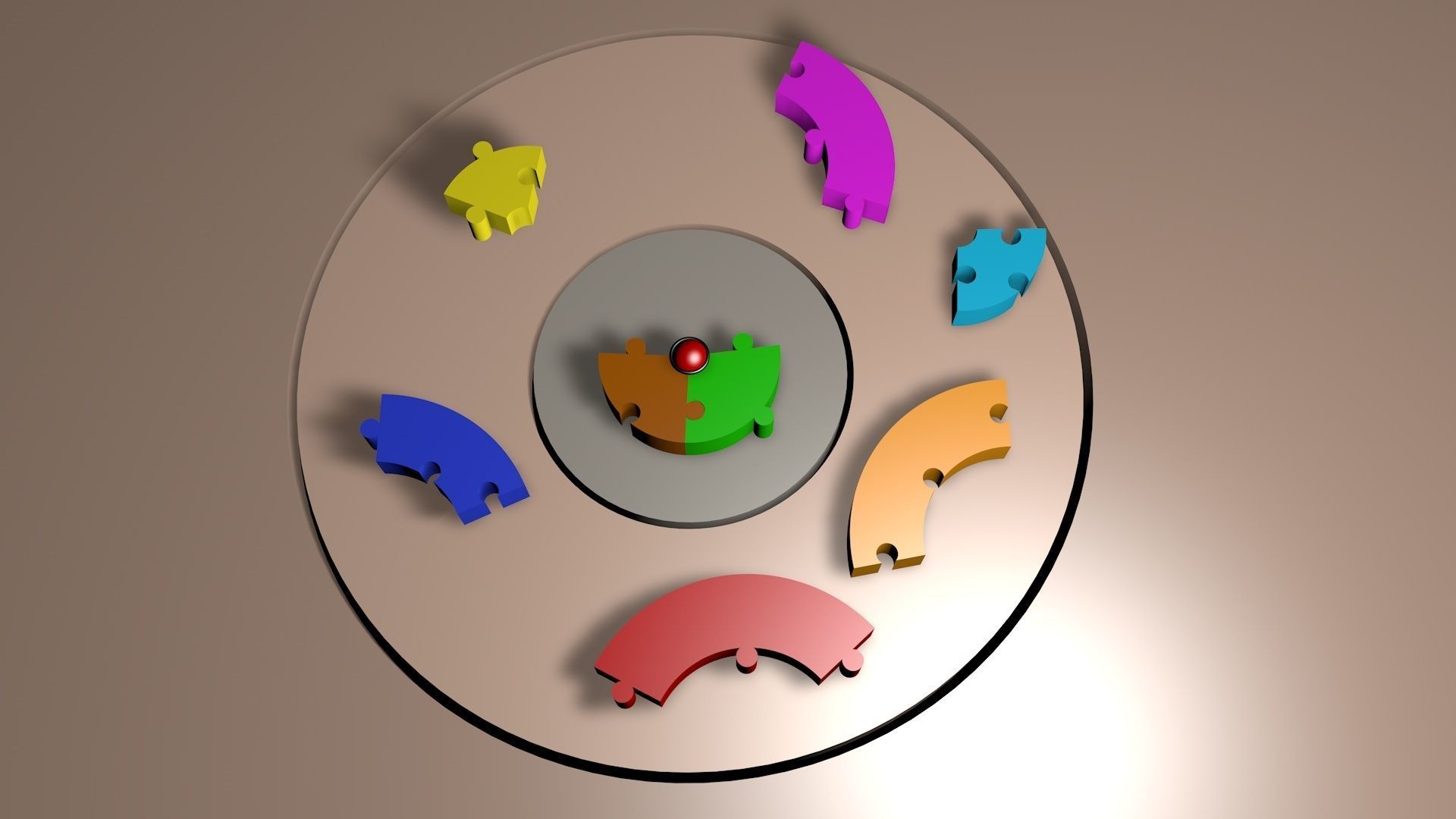 Animated Puzzle Intro 3D model animated | CGTrader