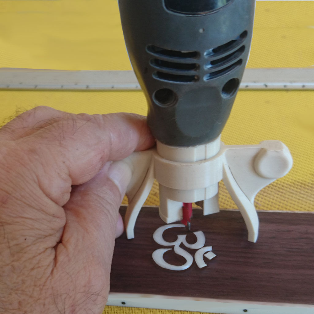 DREMEL - Incrusting inlays Mini Router - Luthery 3D model 3D printable ...