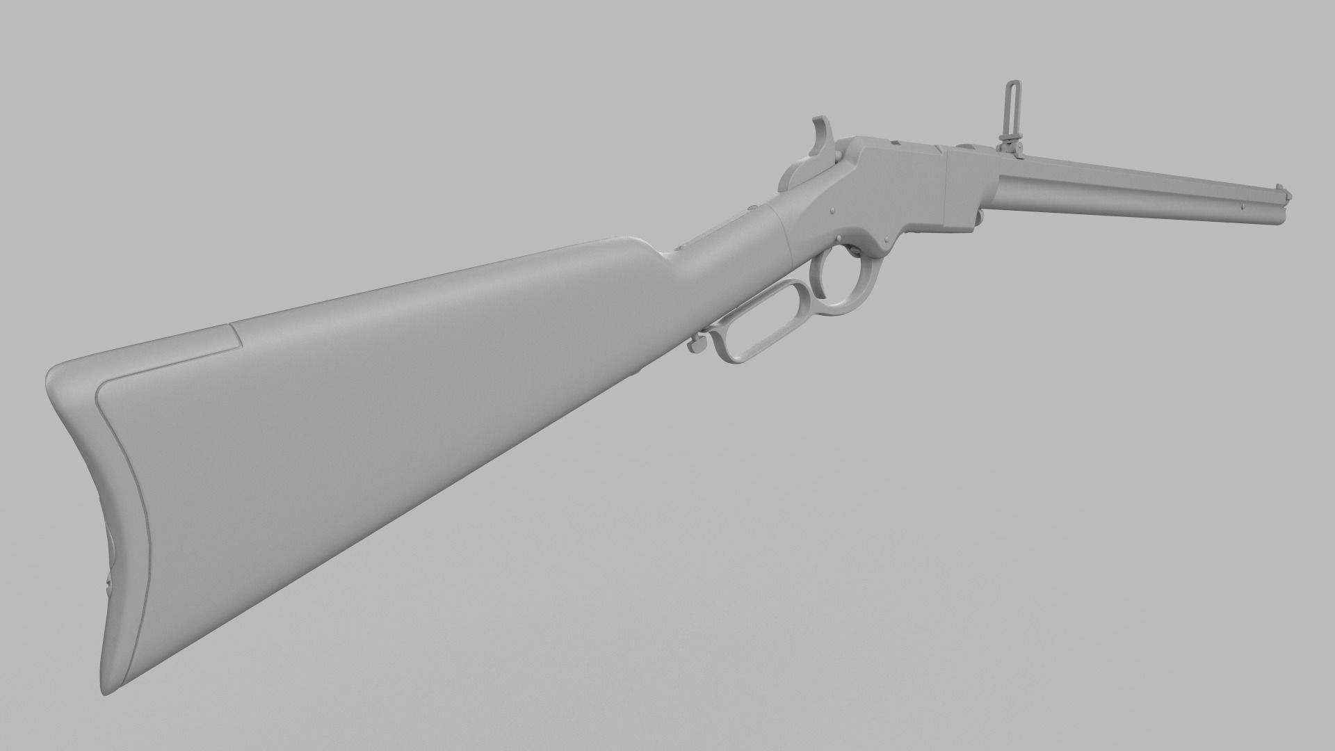 Henry Rifle 1860 3D model | CGTrader