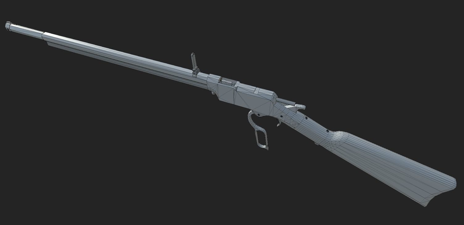 Henry Rifle 1860 3D model | CGTrader