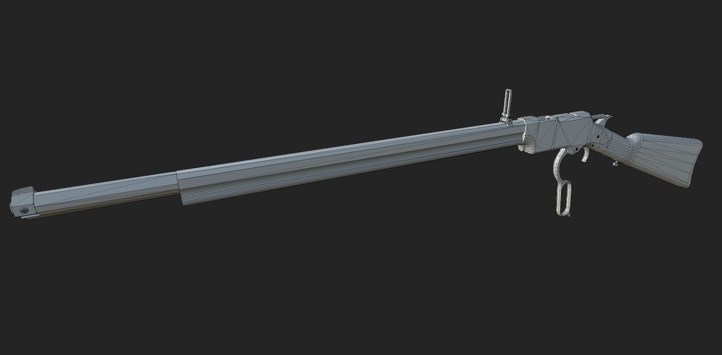 Henry Rifle 1860 3D model | CGTrader