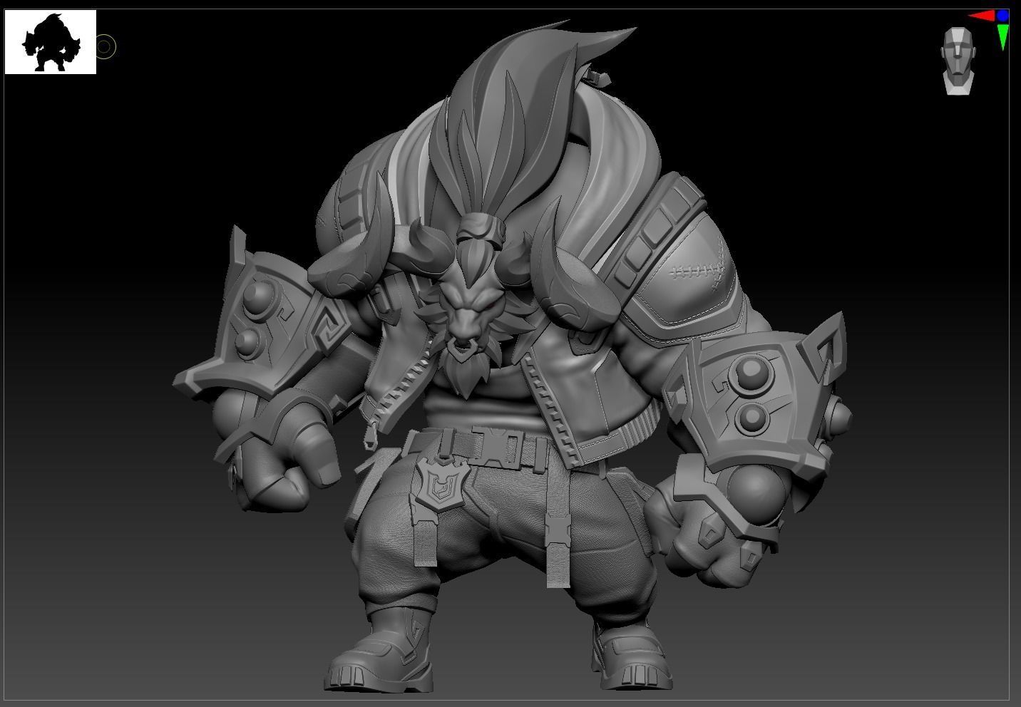 League of Legends-lol-Alistar 3D model 3D printable | CGTrader