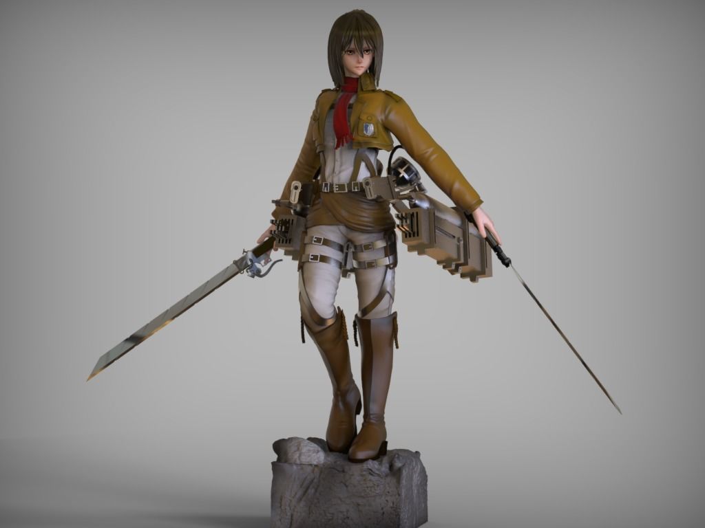 Mikasa Ackerman 3D model | CGTrader
