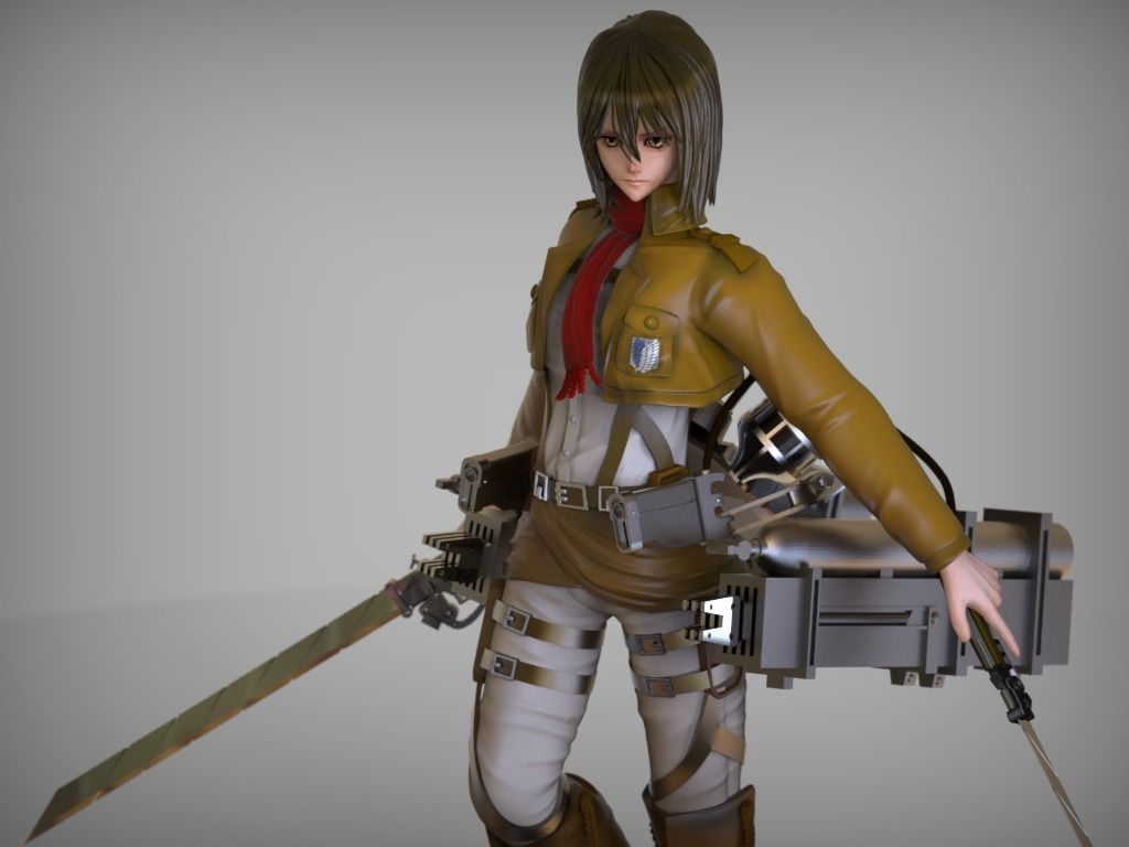 Mikasa Ackerman 3D model | CGTrader