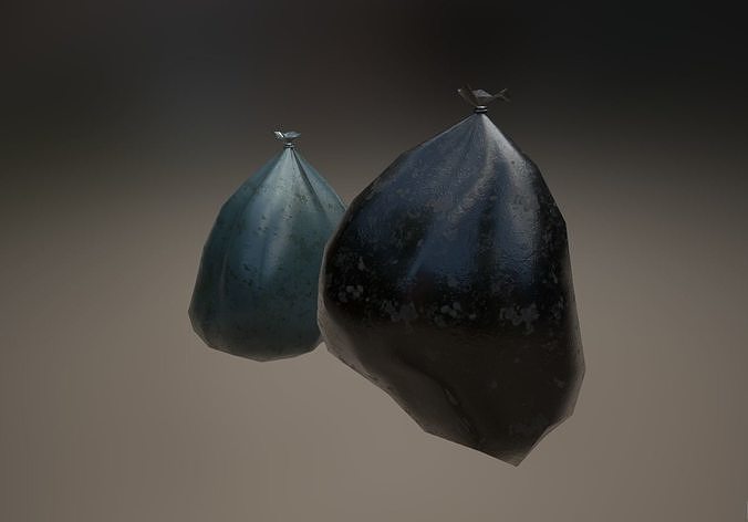 Garbage bag free VR / AR / low-poly 3D model | CGTrader