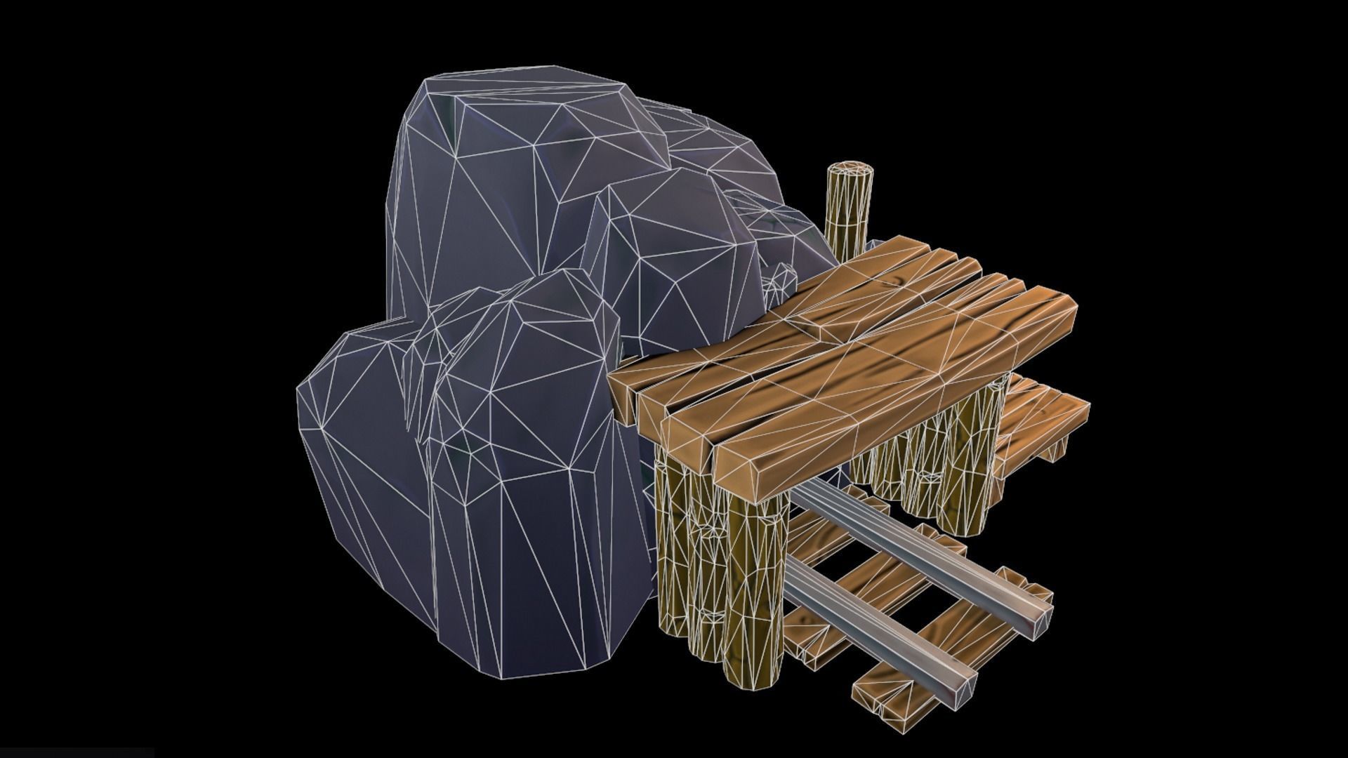 Game-ready stylized mine free VR / AR / low-poly 3D model | CGTrader