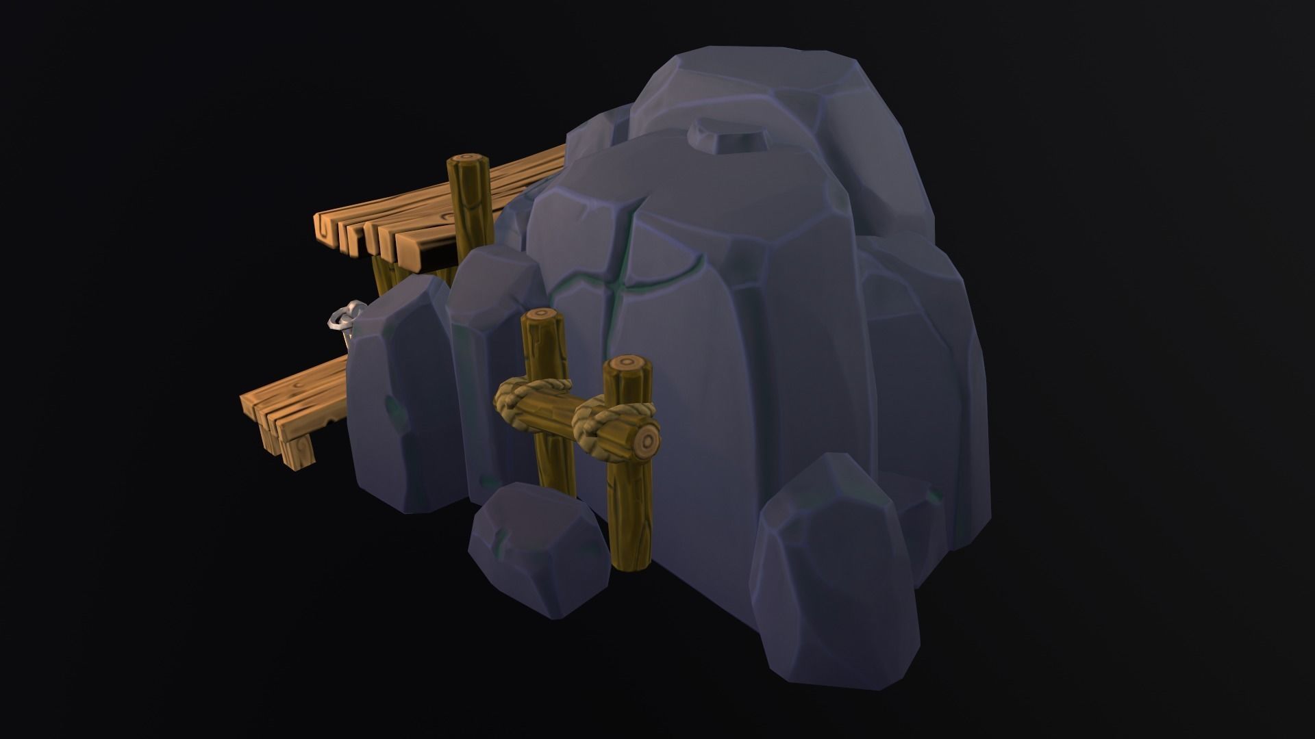 Game-ready stylized mine free VR / AR / low-poly 3D model | CGTrader