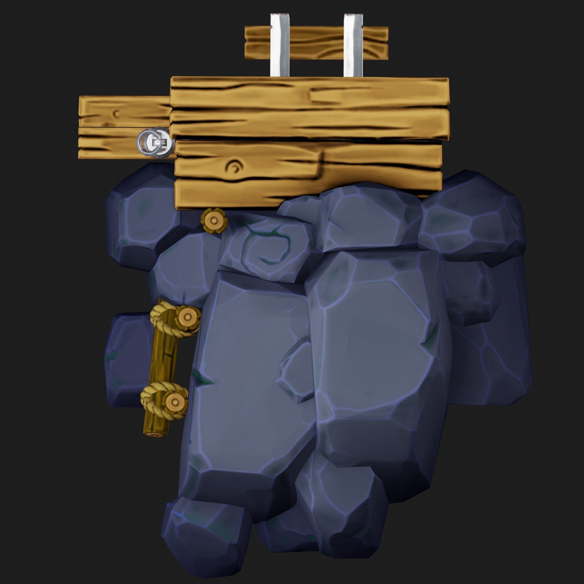 Game-ready stylized mine free VR / AR / low-poly 3D model | CGTrader