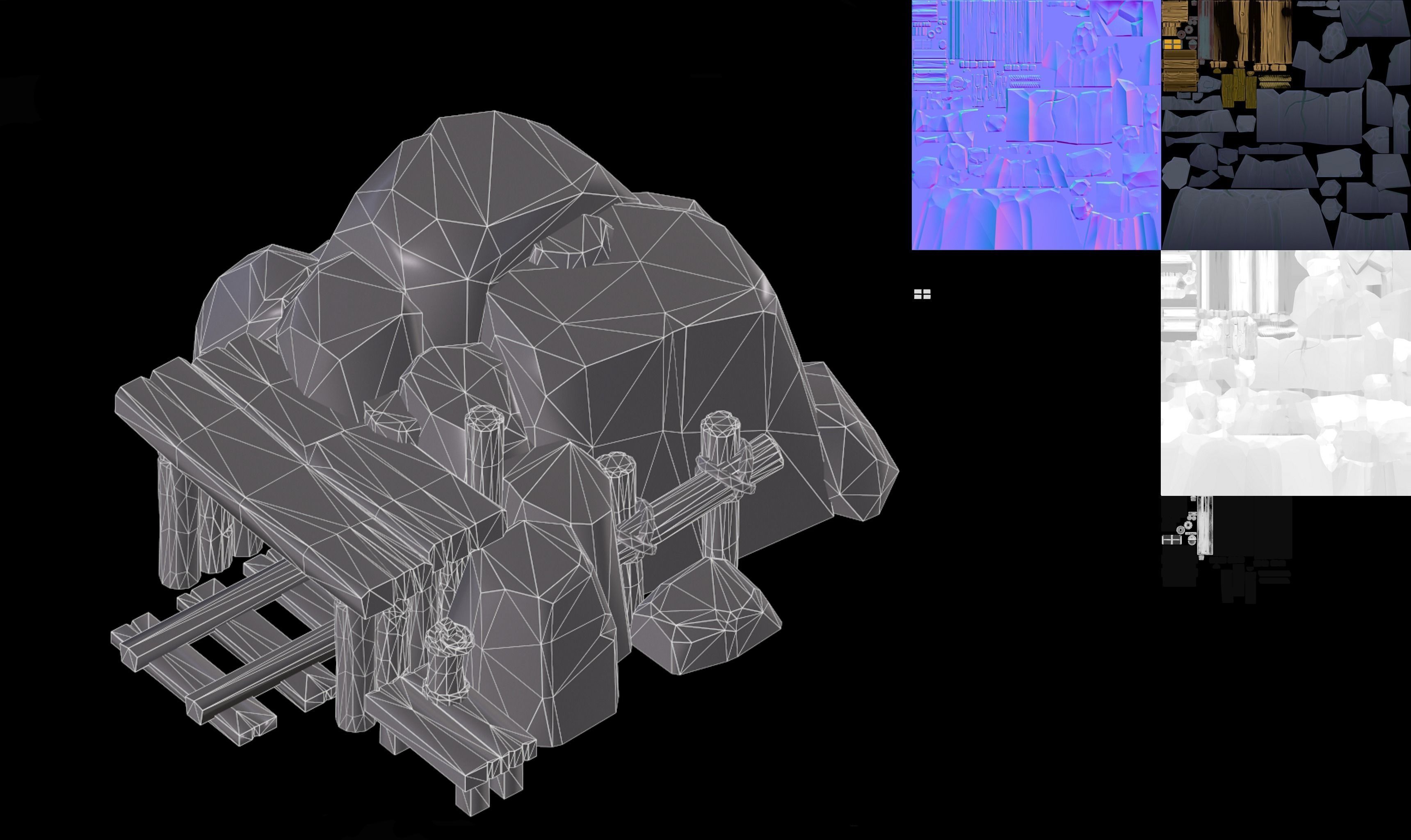 Game-ready stylized mine free VR / AR / low-poly 3D model | CGTrader