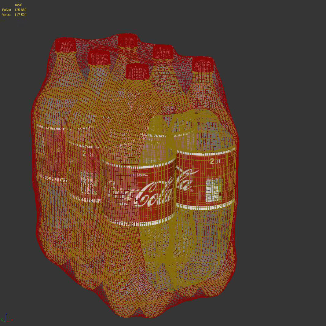 Pack Coca Cola 2L 3D model | CGTrader