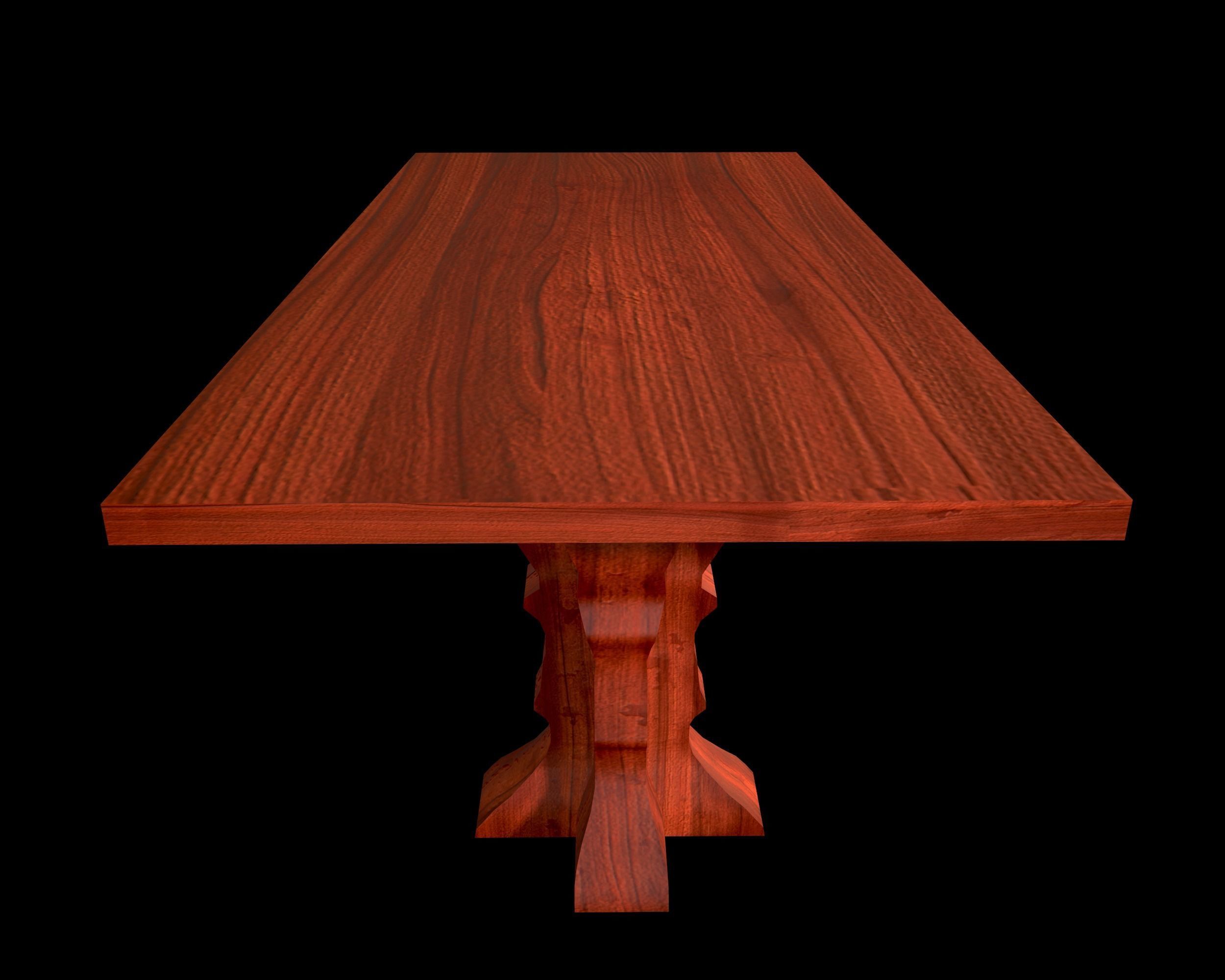 Free Wooden Table - Simple Free 3D Model free VR / AR / low-poly 3D ...