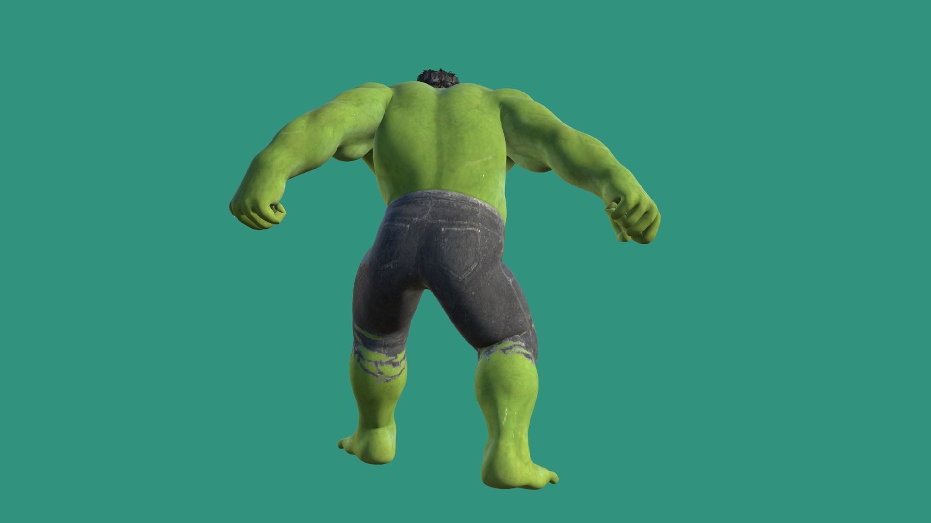 FREE HULK RIG 3D free VR / AR / low-poly 3D model animated rigged ...