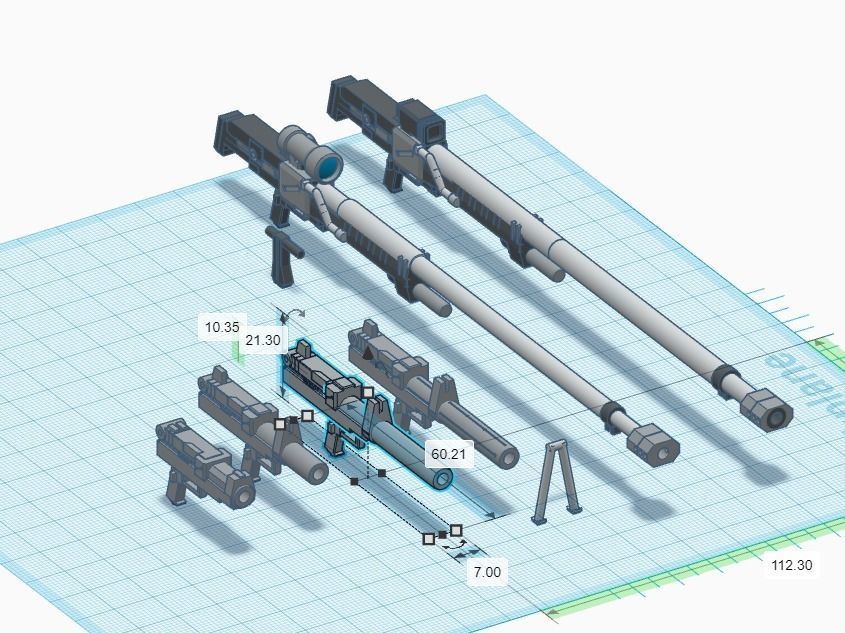 -MHW01-GM spec ops guns V1-2 Customizable 3D model 3D printable | CGTrader