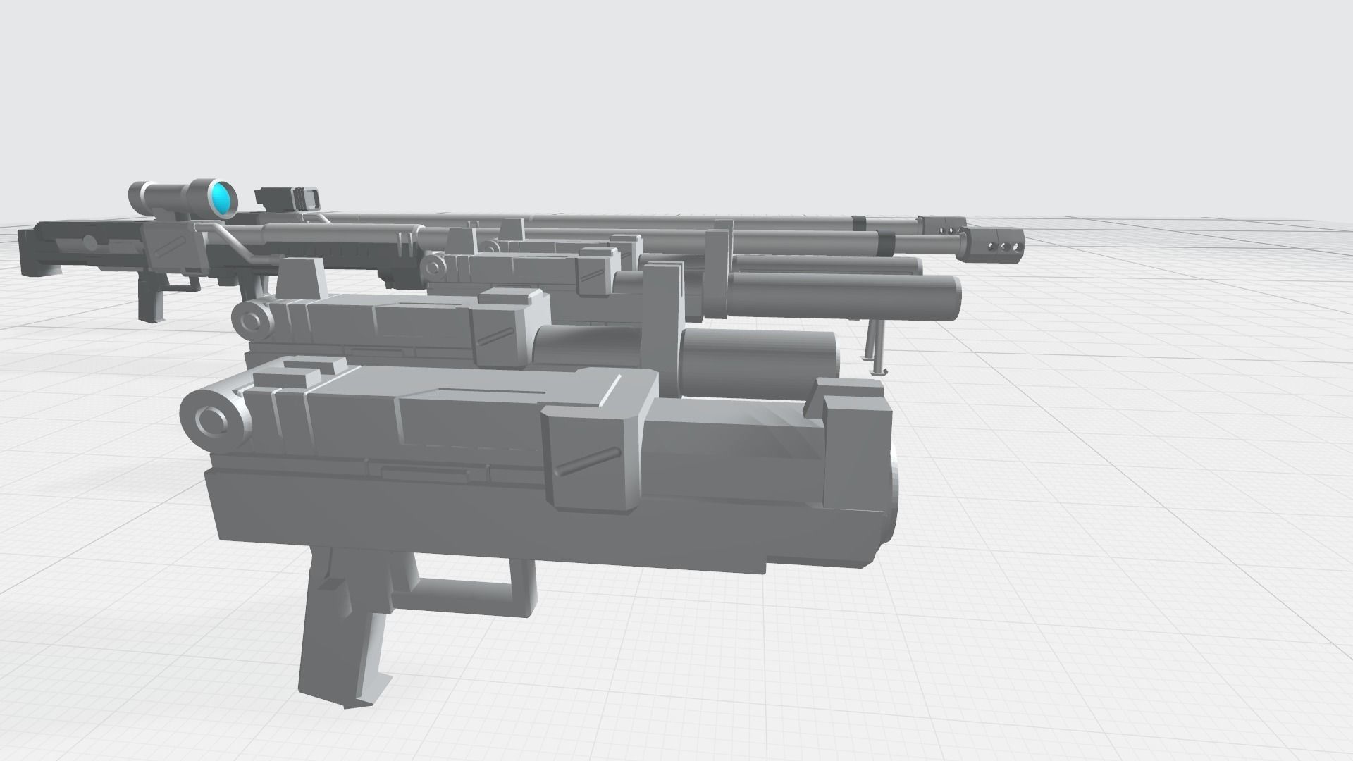 -MHW01-GM spec ops guns V1-2 Customizable 3D model 3D printable | CGTrader