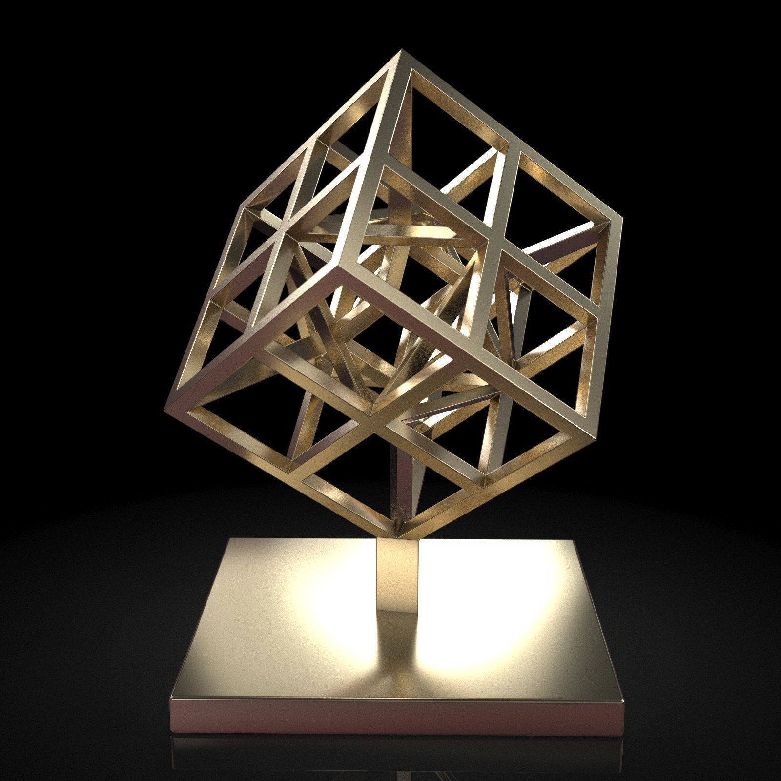 Hyper Cube 3D model 3D printable | CGTrader