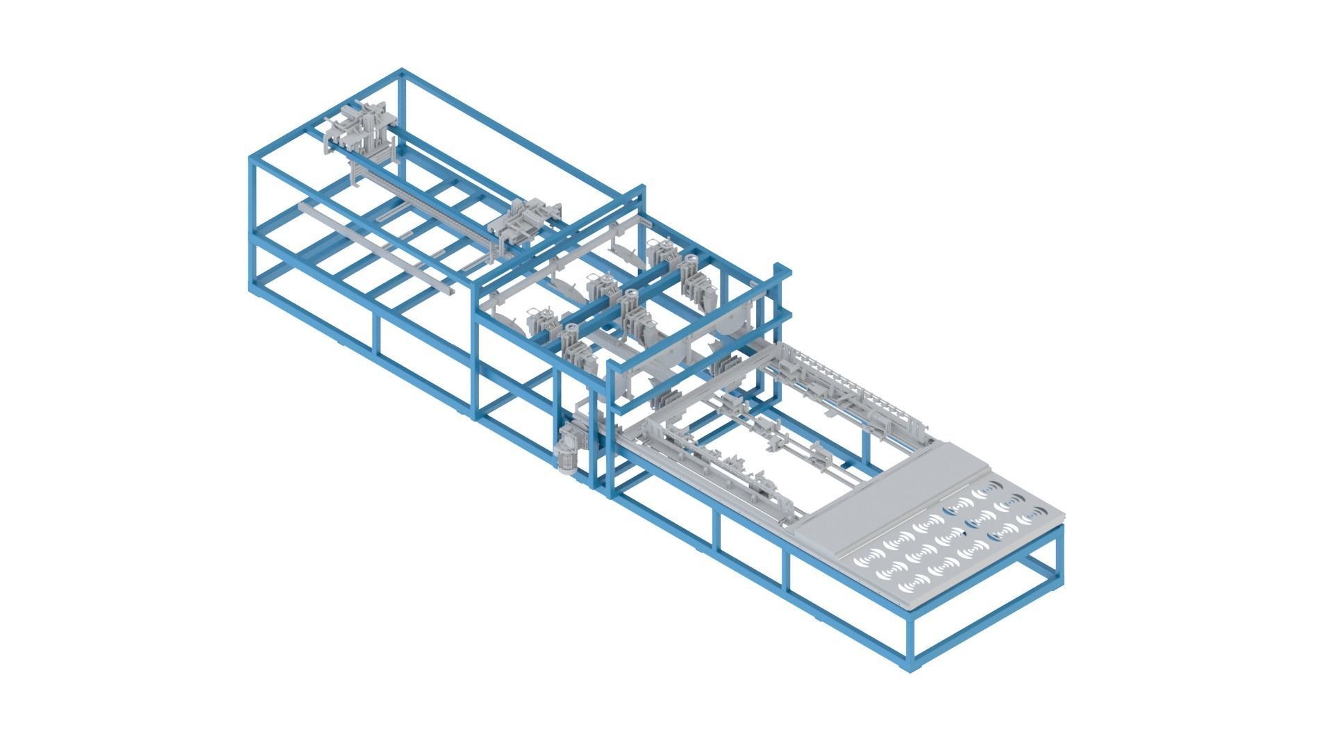 Automatic Wooden Pallet Making Machine 3D model | CGTrader