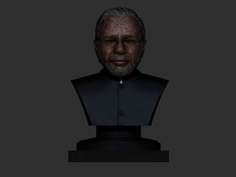 Narendra Modi Bust design with textured 3D model 3D printable | CGTrader