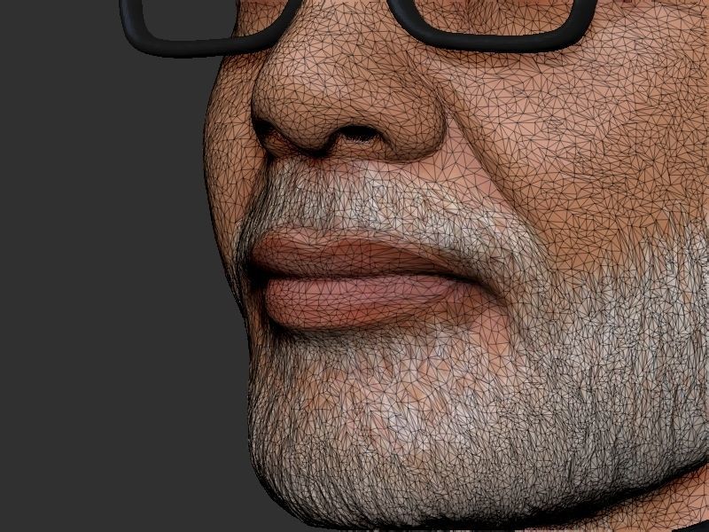 Narendra Modi Bust design with textured 3D model 3D printable | CGTrader