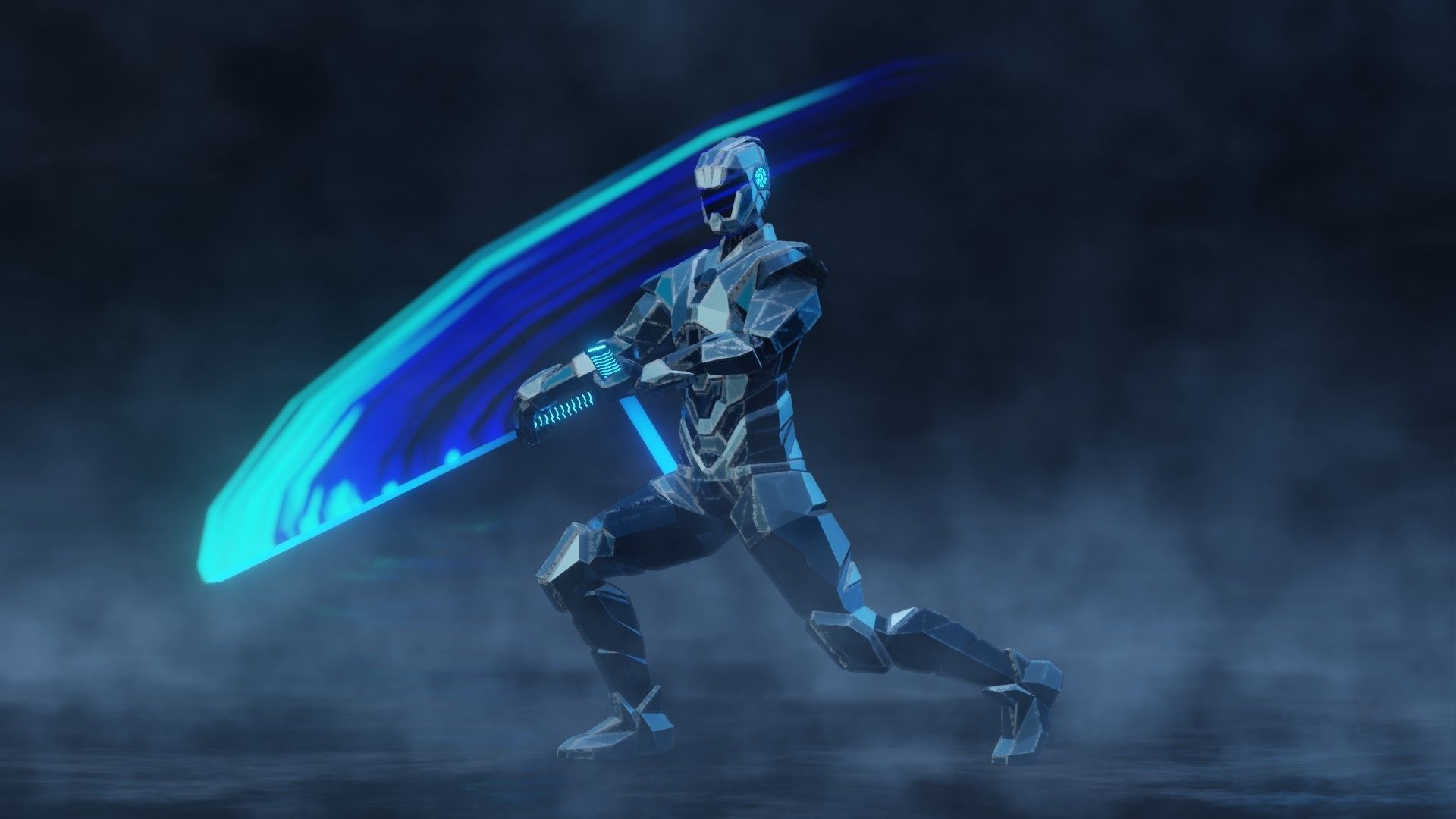 3D model Scifi Lowpoly Robot - SLR VR / AR / low-poly | CGTrader