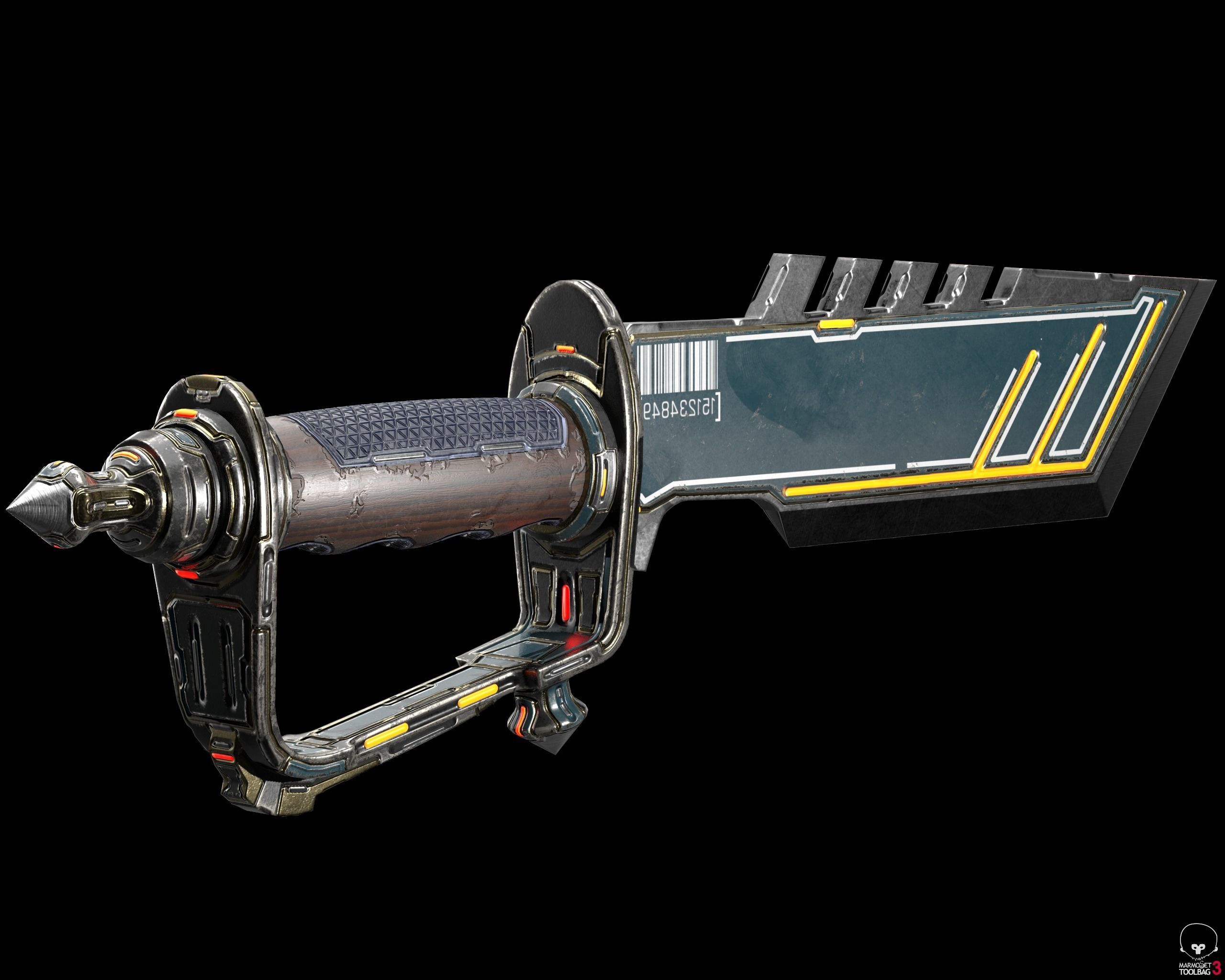 3D model Sci-Fi Dagger VR / AR / low-poly | CGTrader