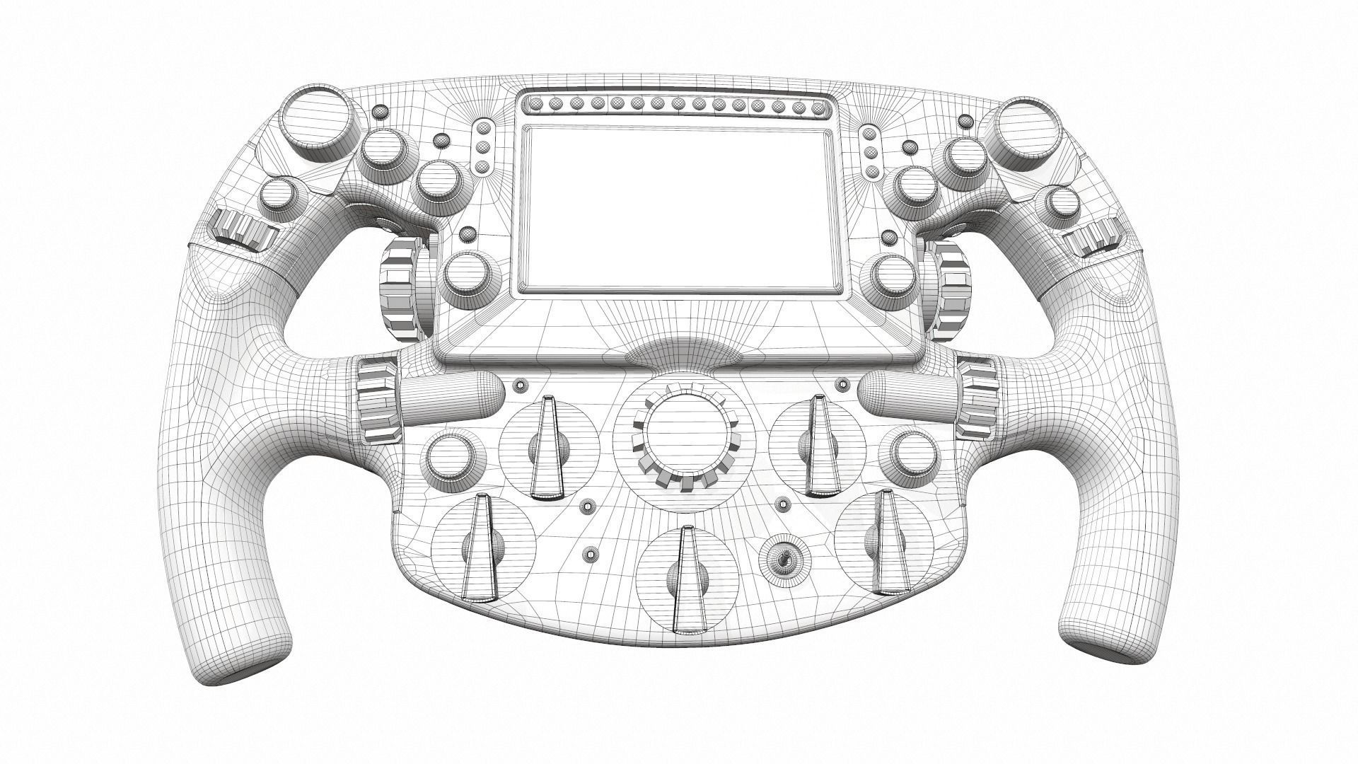 Car f1 steering wheel 4 min 3D model | CGTrader