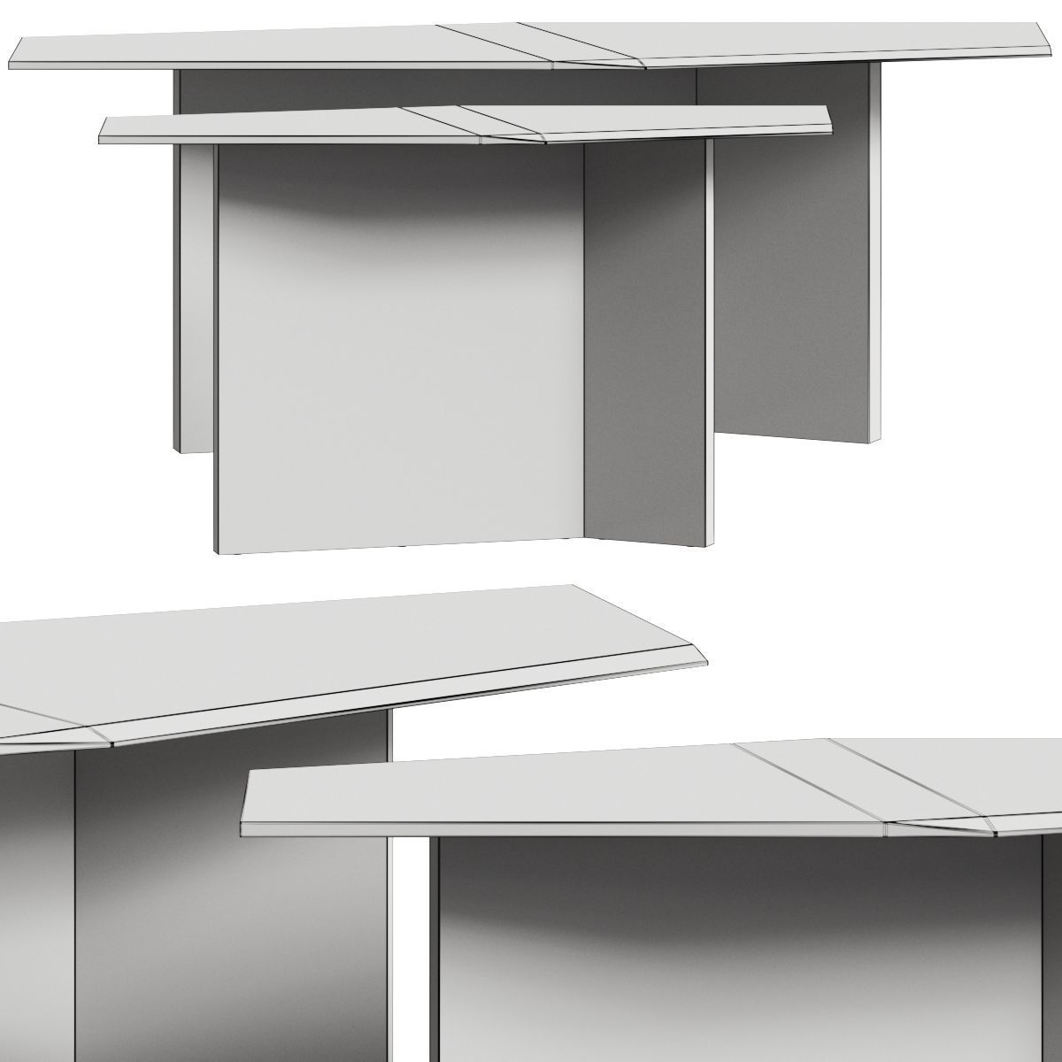 Reflex Cubitum Console Tables 3D model | CGTrader