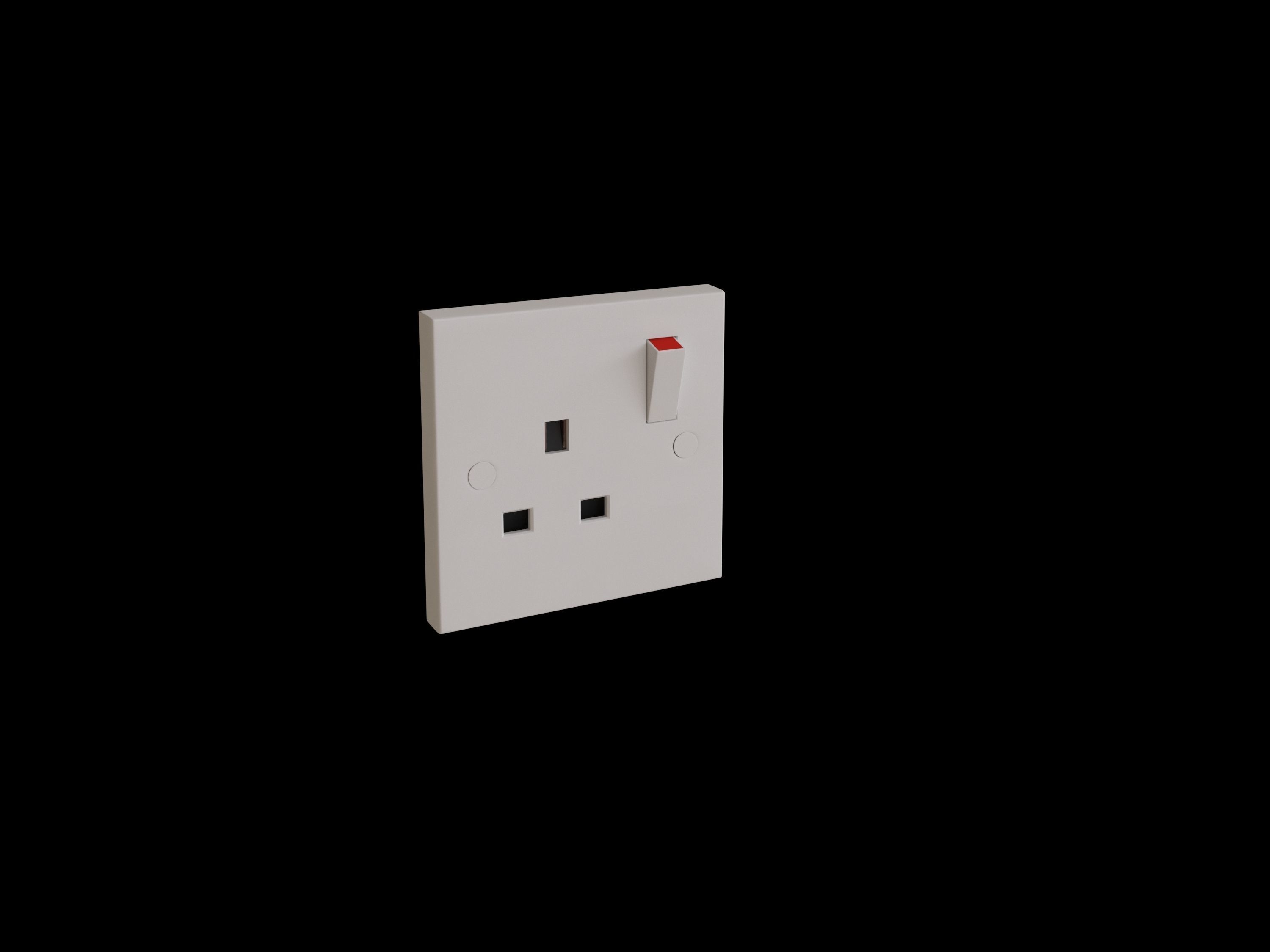 Wall Socket 3D model | CGTrader