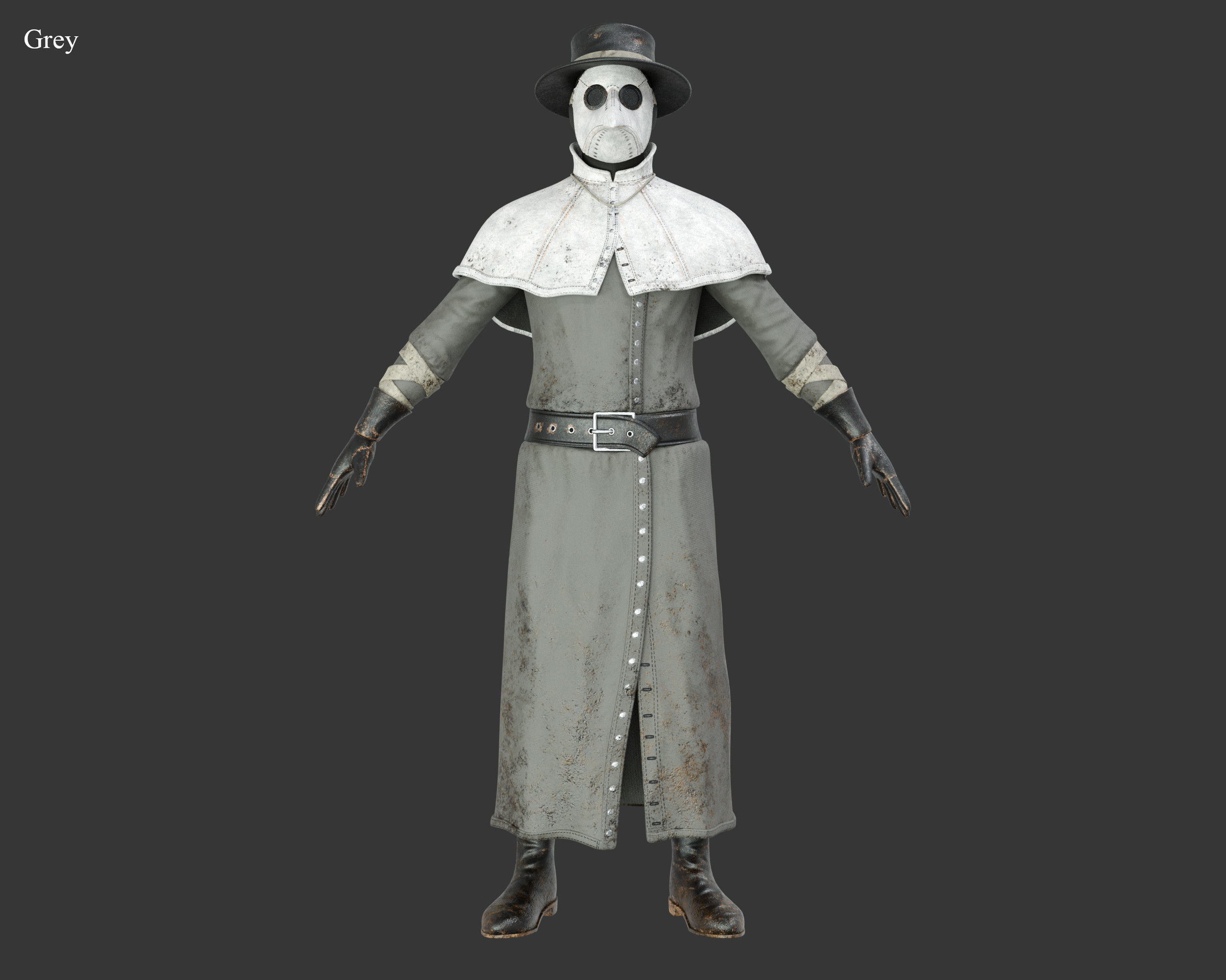 3D model Medieval Character Plague Doctor VR / AR / low-poly | CGTrader