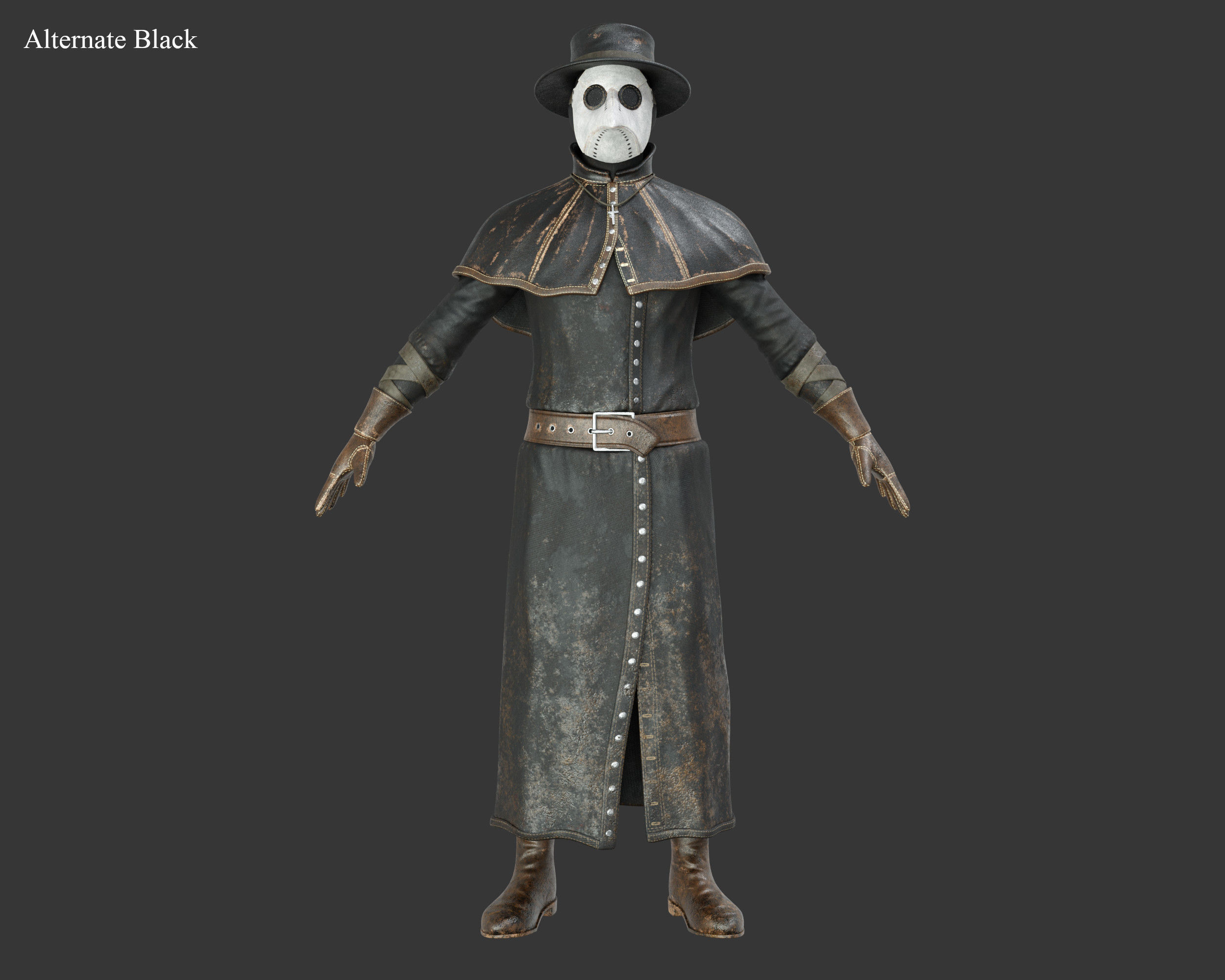 3D model Medieval Character Plague Doctor VR / AR / low-poly | CGTrader