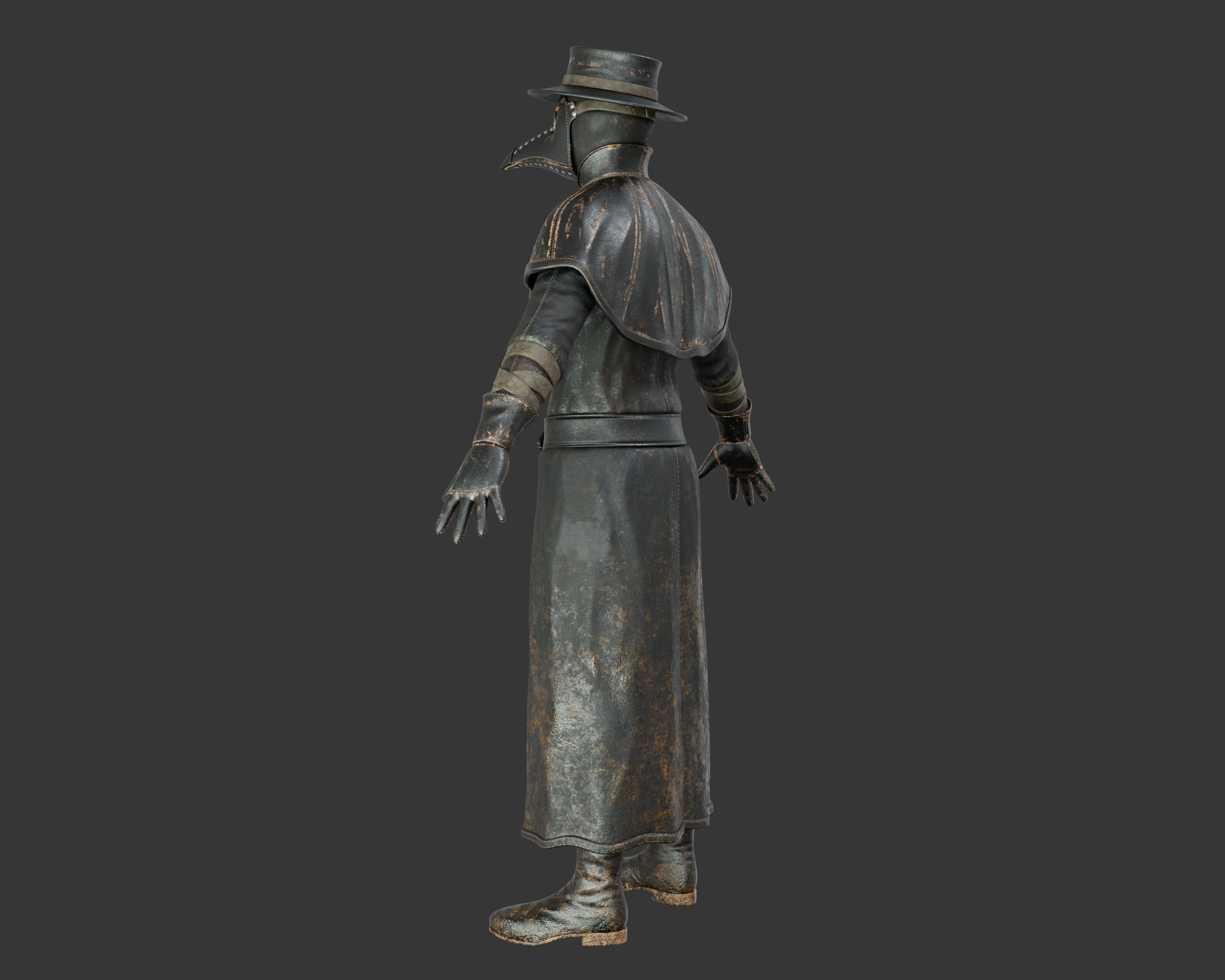 3D model Medieval Character Plague Doctor VR / AR / low-poly | CGTrader