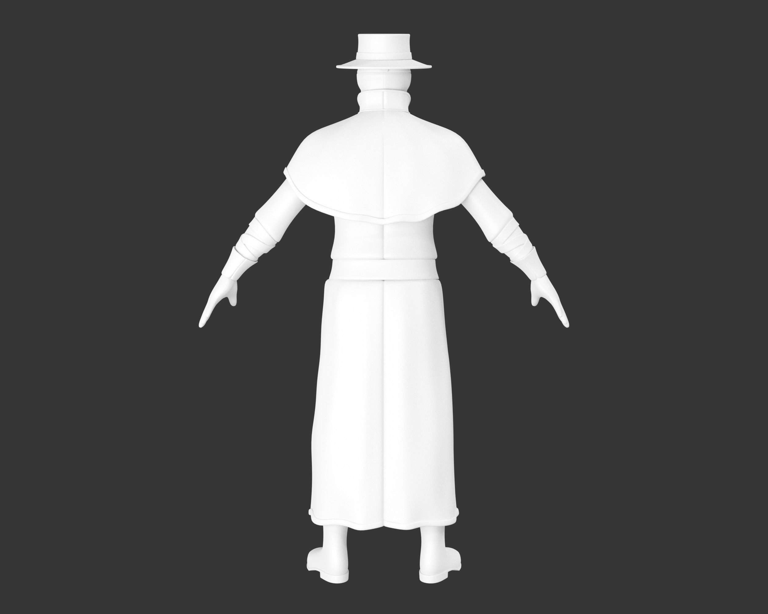 3D model Medieval Character Plague Doctor VR / AR / low-poly | CGTrader