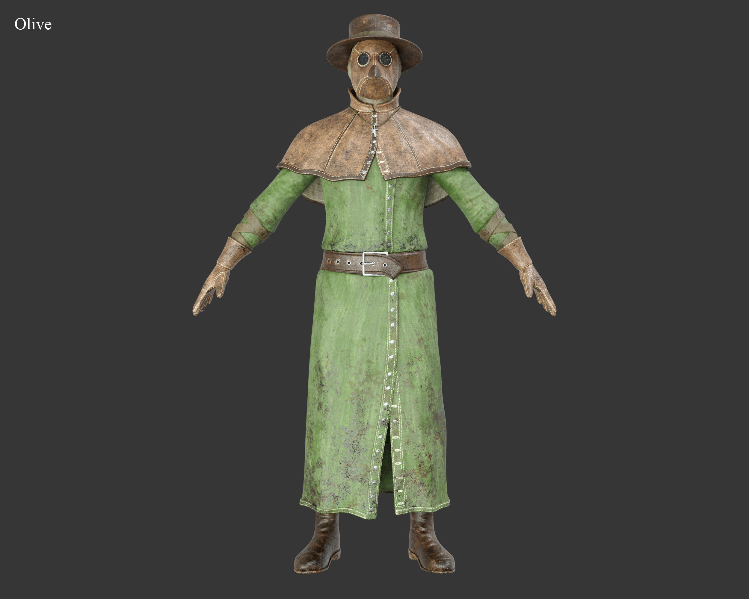 3D model Medieval Character Plague Doctor VR / AR / low-poly | CGTrader