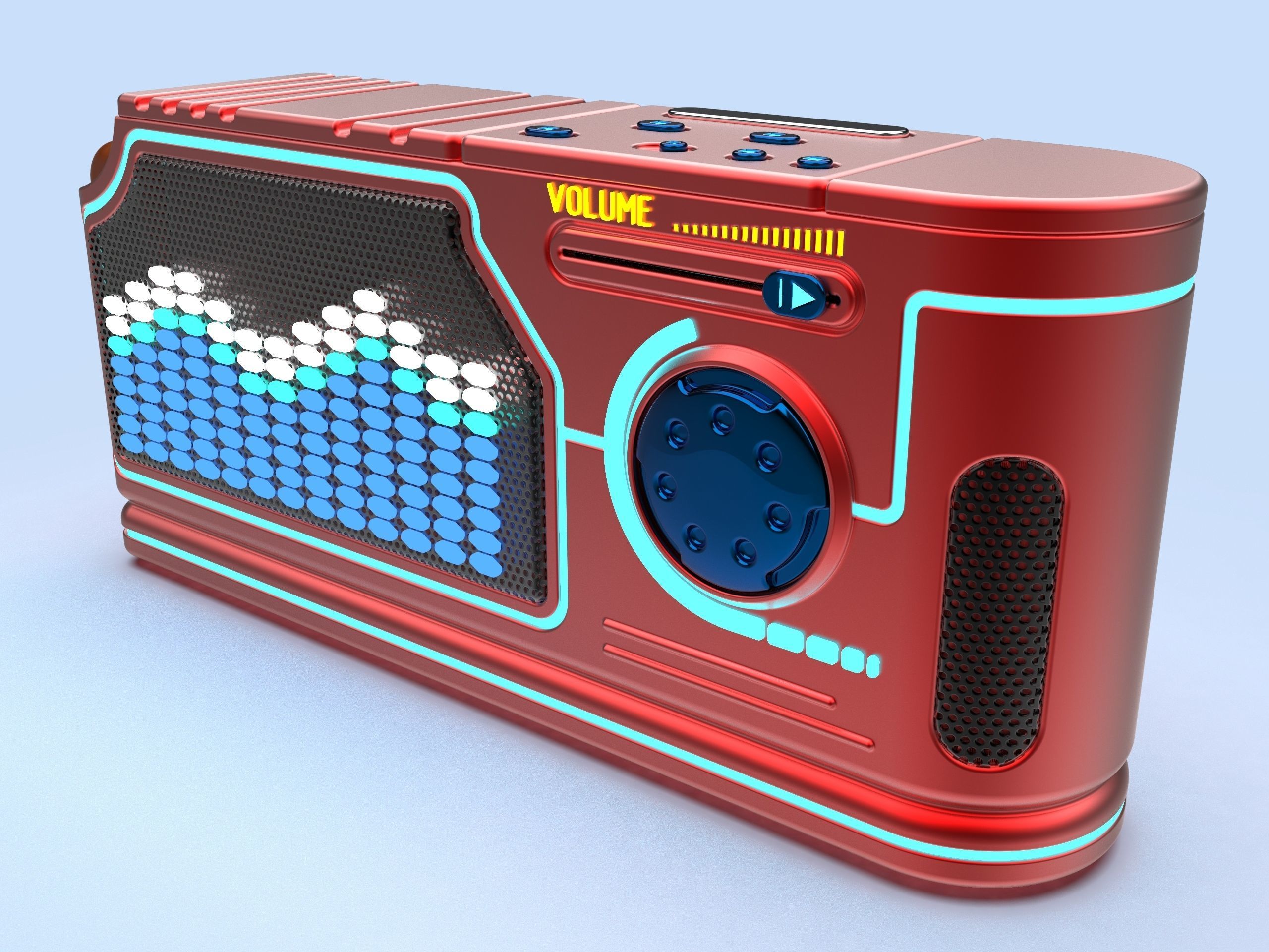 Cyberpunk radio 3d model for printing 3D model 3D printable | CGTrader