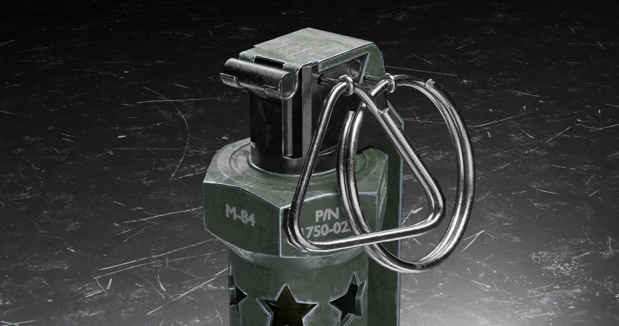 3D model M84 Stun Grenade Flashbang Game Ready VR / AR / low-poly | CGTrader