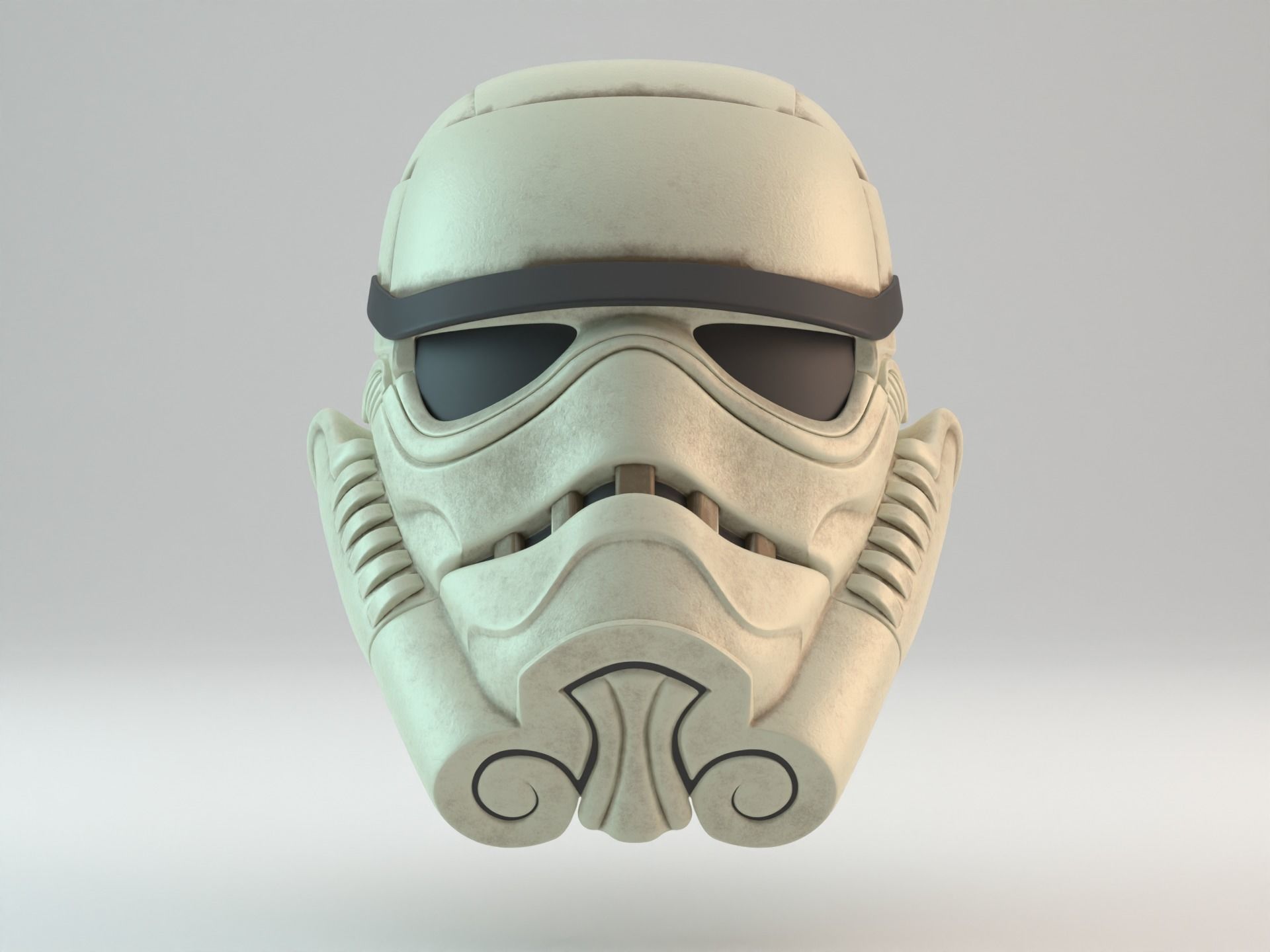 Ashigaru Samurai Stormtrooper Helmet 3D model 3D printable | CGTrader