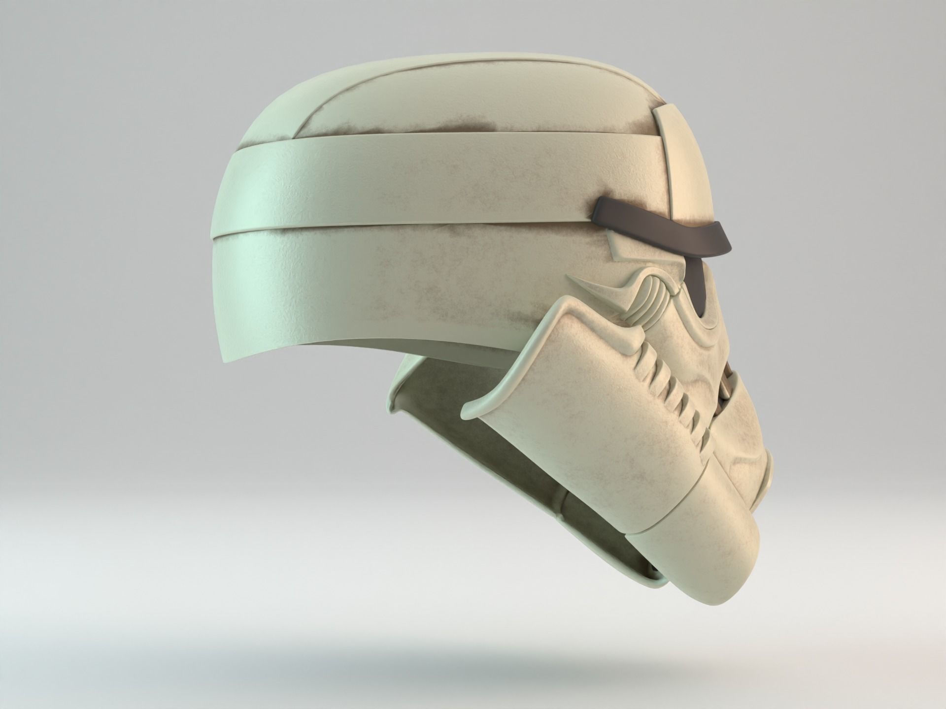 Ashigaru Samurai Stormtrooper Helmet 3D model 3D printable | CGTrader